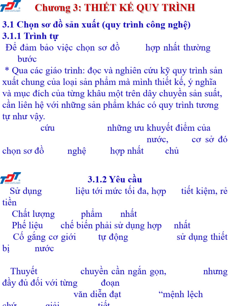 Chuong 3 Thiet Ke Quy Trinh | PDF