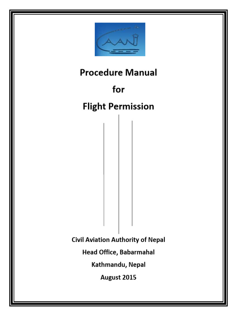 Procedure Manual For Flight Permission | PDF | Unmanned Aerial Vehicle ...