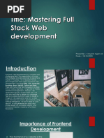Full Stack Development Presentation | PDF