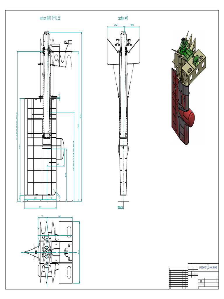 Arrangement of Rudder System Rev00 | PDF | Watercraft | Shipbuilding