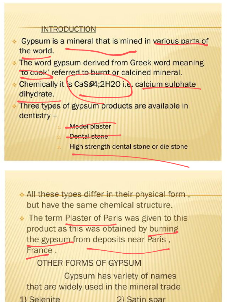 Key Uses and Chemistry of Gypsum | PDF | Drywall | Soil
