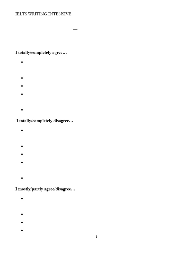 Writing Skill Agree Disagree | PDF | Reason | Essays