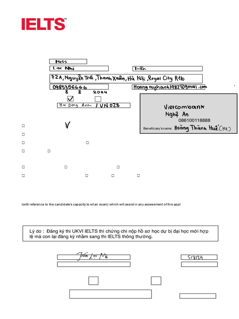 Request For Refund Transfer Form | PDF | International English Language ...