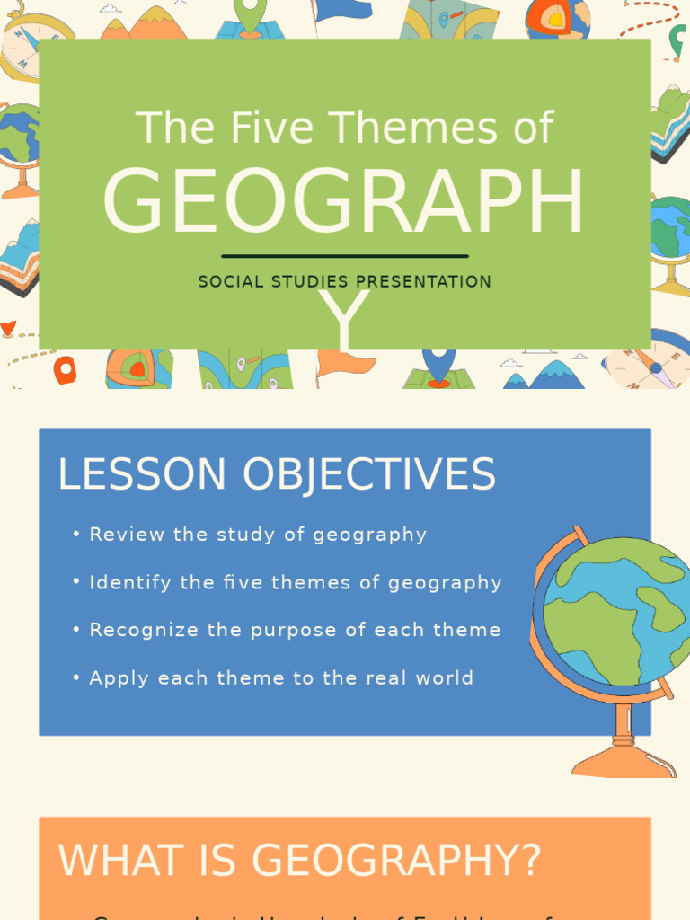 Geography Themes Education Presentation in Colorful Modern Style | PDF ...