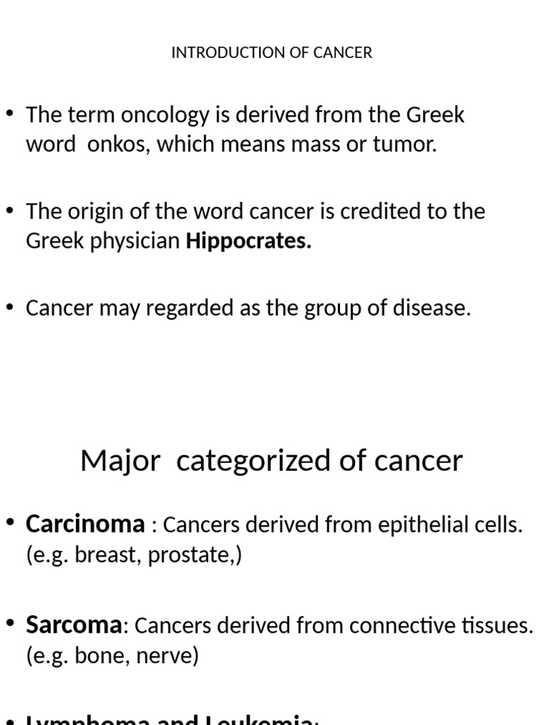 Introduction To Cancer | PDF | Endoplasmic Reticulum | Cell (Biology)