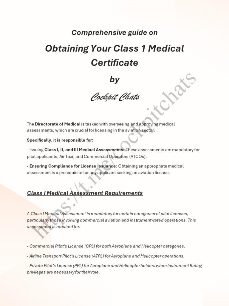 Pilot Medical Certification Guide | PDF | Aviation | Medical Specialties
