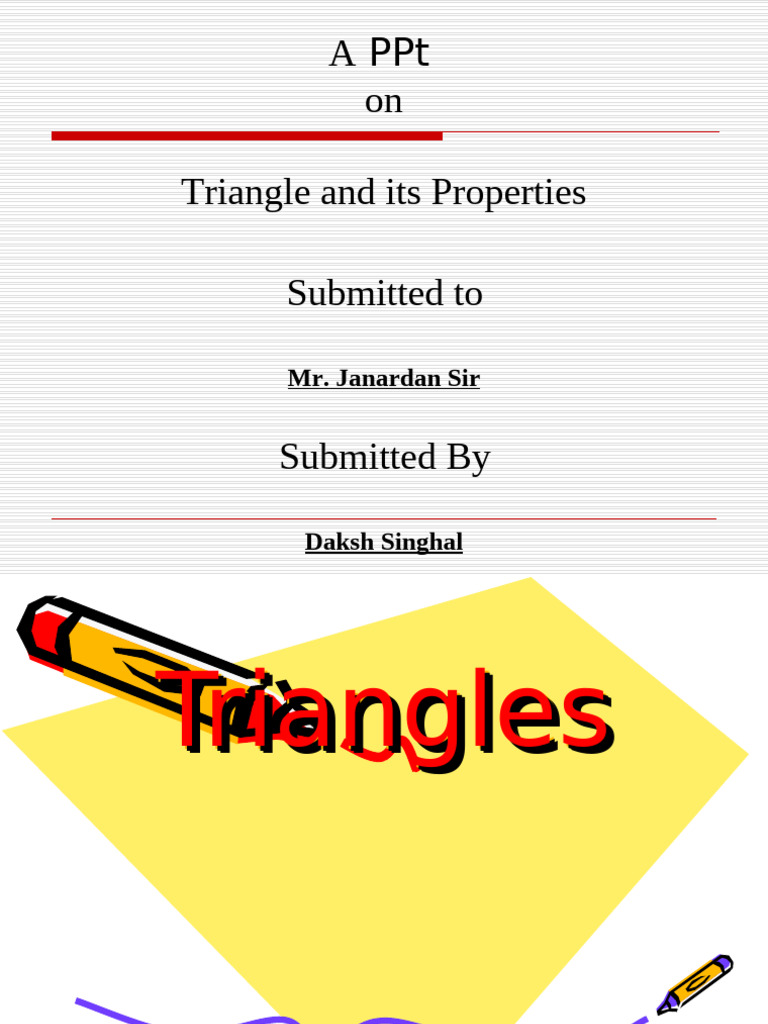 Triangle Properties and Types Explained | PDF | Triangle | Elementary Geometry