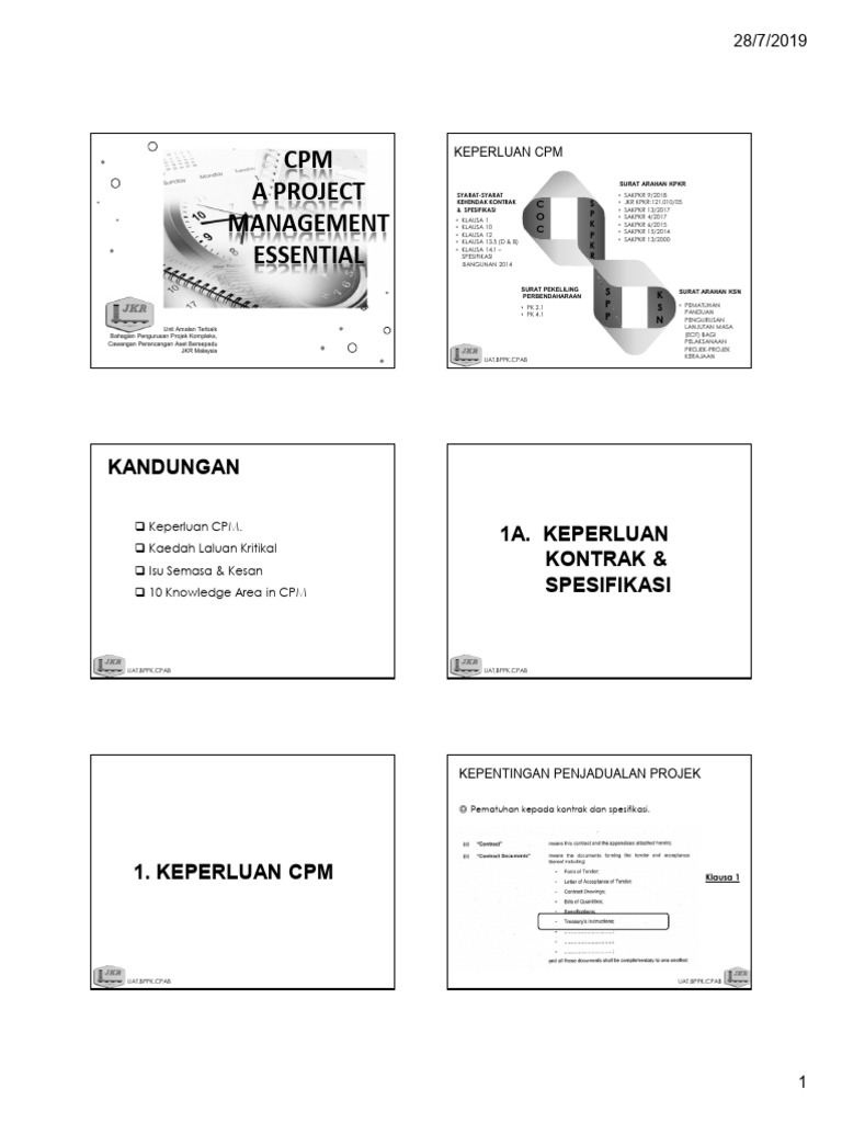 Microsoft Project - Critical Path Method Dalam Projek Jalan | PDF