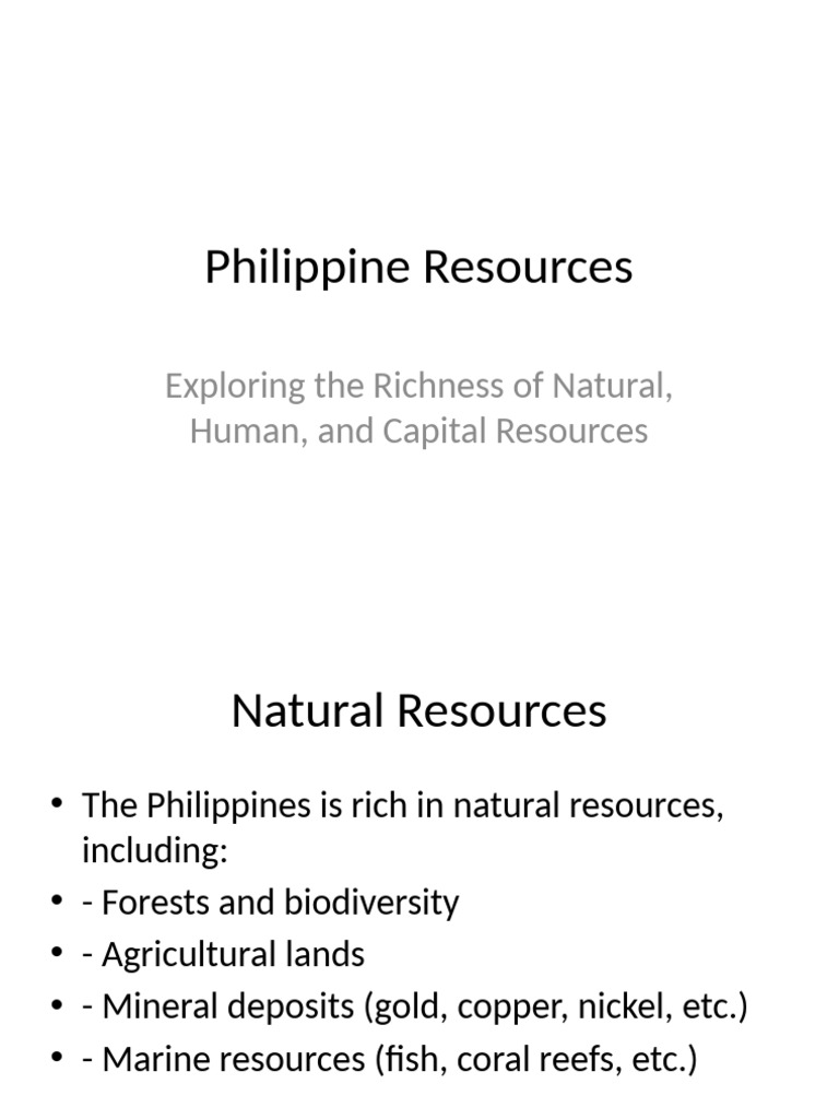 Philippine Resources | PDF
