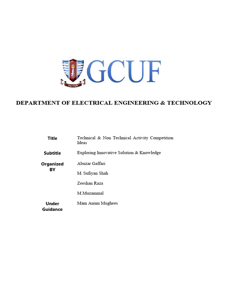 Technical & Quiz Competition | PDF | Capacitor | Electrical Resistance ...