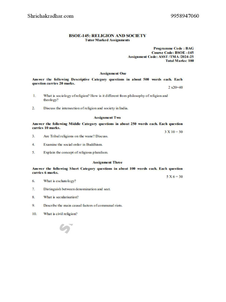 Bsoe145-Em-2024-25 - Solved Assignment | PDF