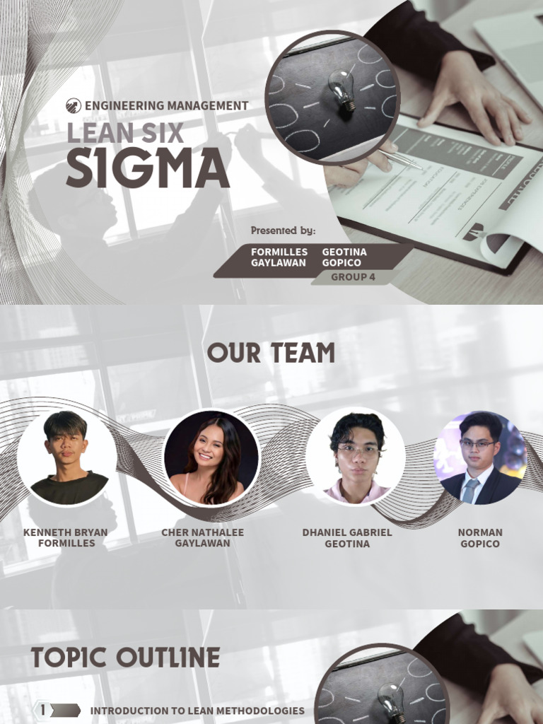 Topic 4 - Lean Six Sigma | PDF | Lean Manufacturing | Six Sigma