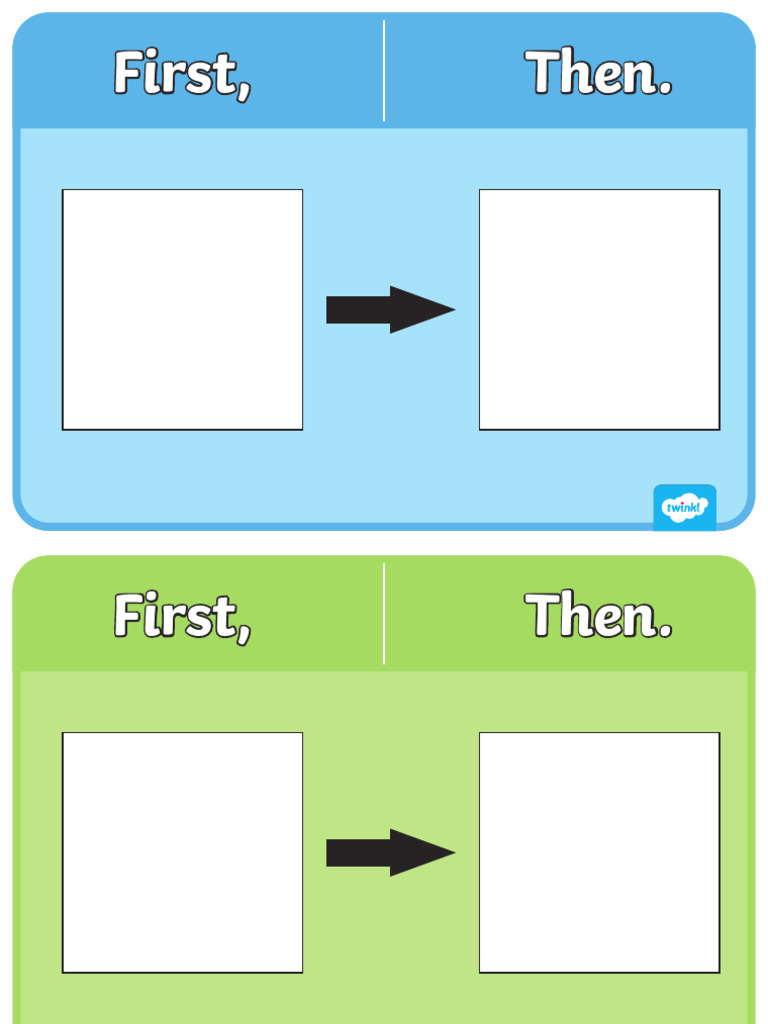 Au S 2548699 First Then Visual Schedule Strip Ver 1 | PDF