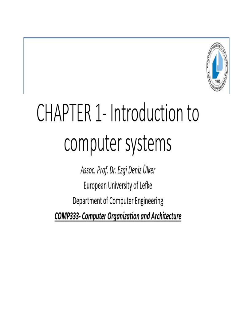 Lecture 01 | PDF | Computer Data Storage | Central Processing Unit