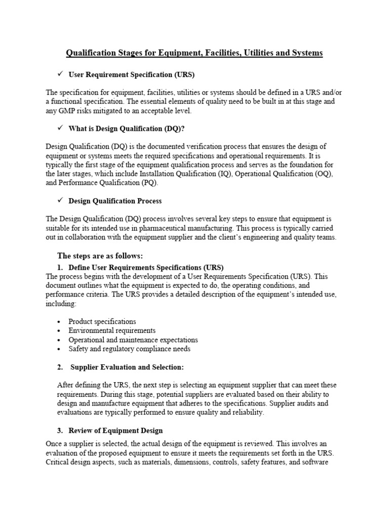 Equipment Qualification Guide | PDF | Verification And Validation | Systems Engineering