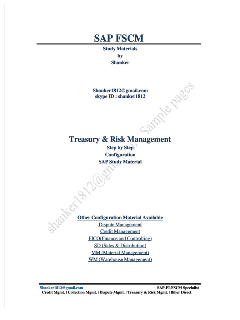 SAP FSCM Configuration Guide | PDF | Business