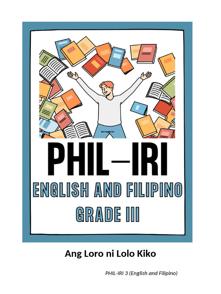 Phil Iri (English and Filipino-Booklet) | PDF
