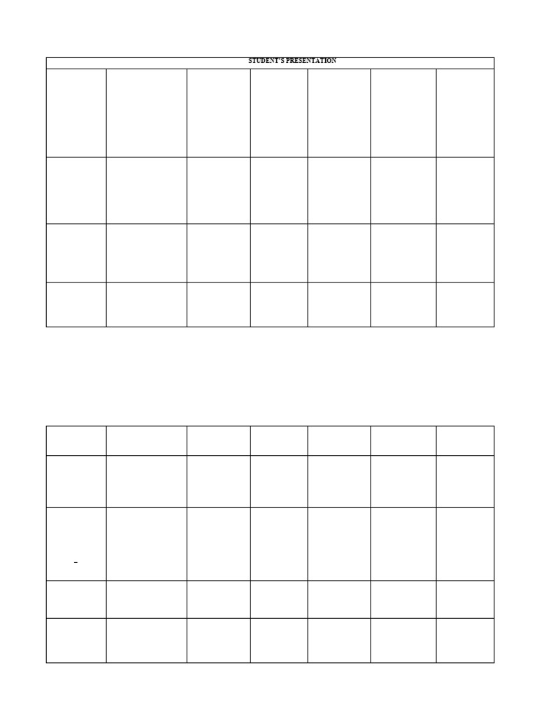 Student Presentation Rubrics Guide Pdf Microsoft Power Point