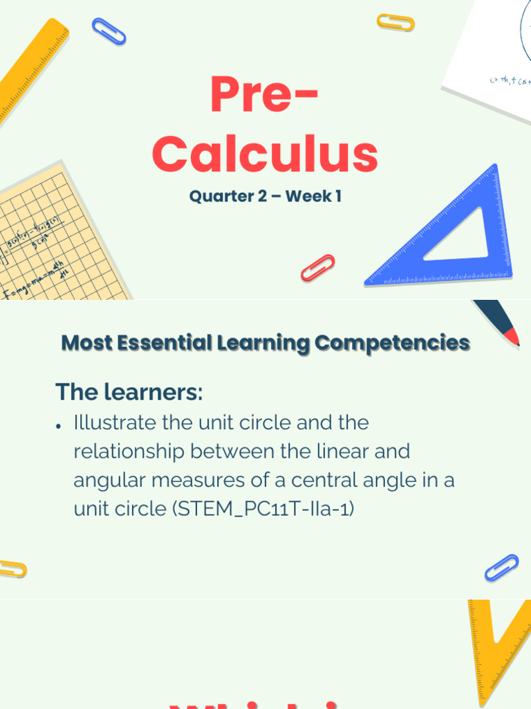 Understanding Angles in Pre-Calculus | PDF | Angle | Metrology