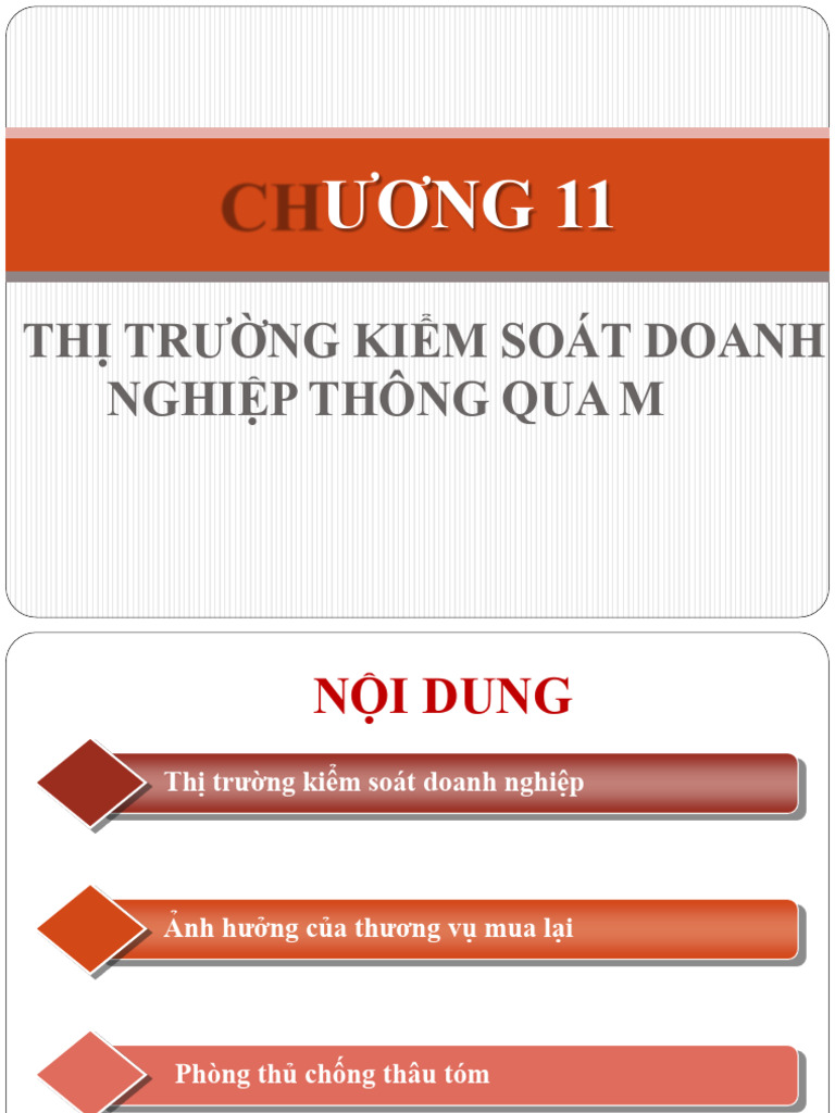 C11 - The Market For Corporate Control | PDF