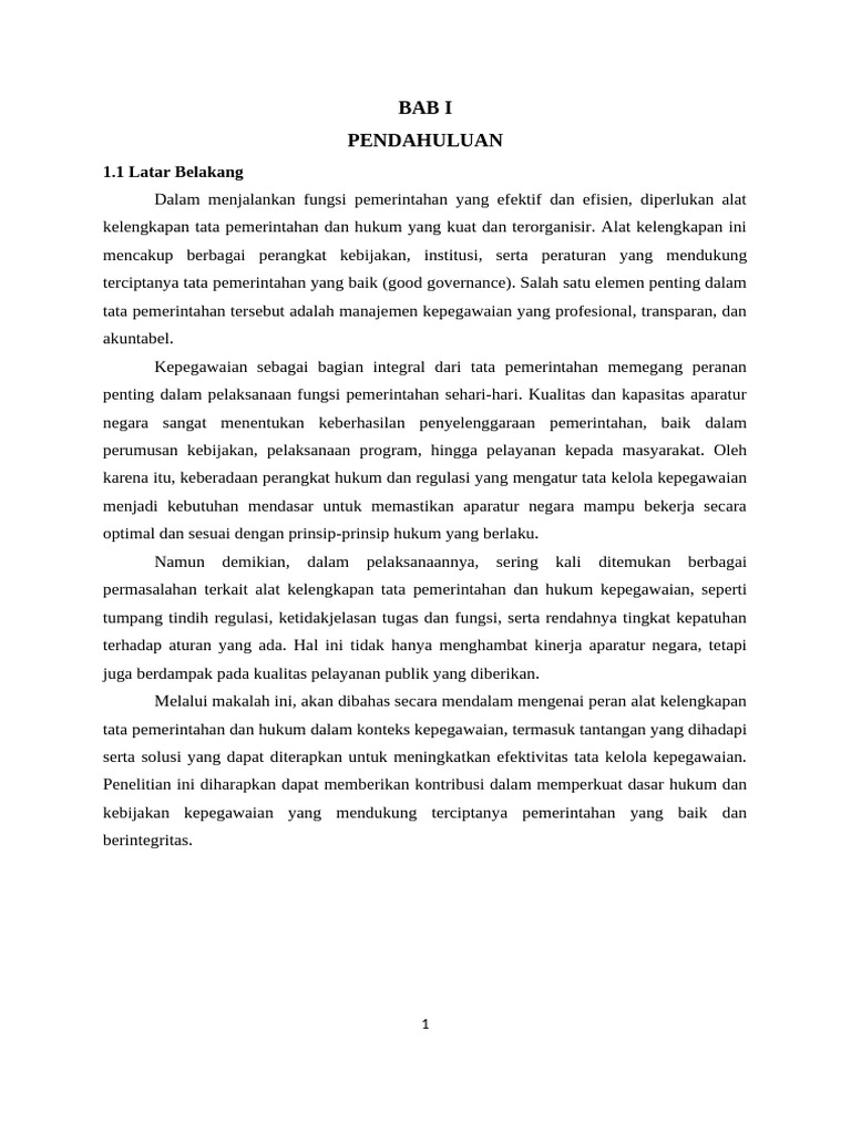 Hukum Tata Pemerintahan Bab 1, Bab 2 Dan Dapus | PDF