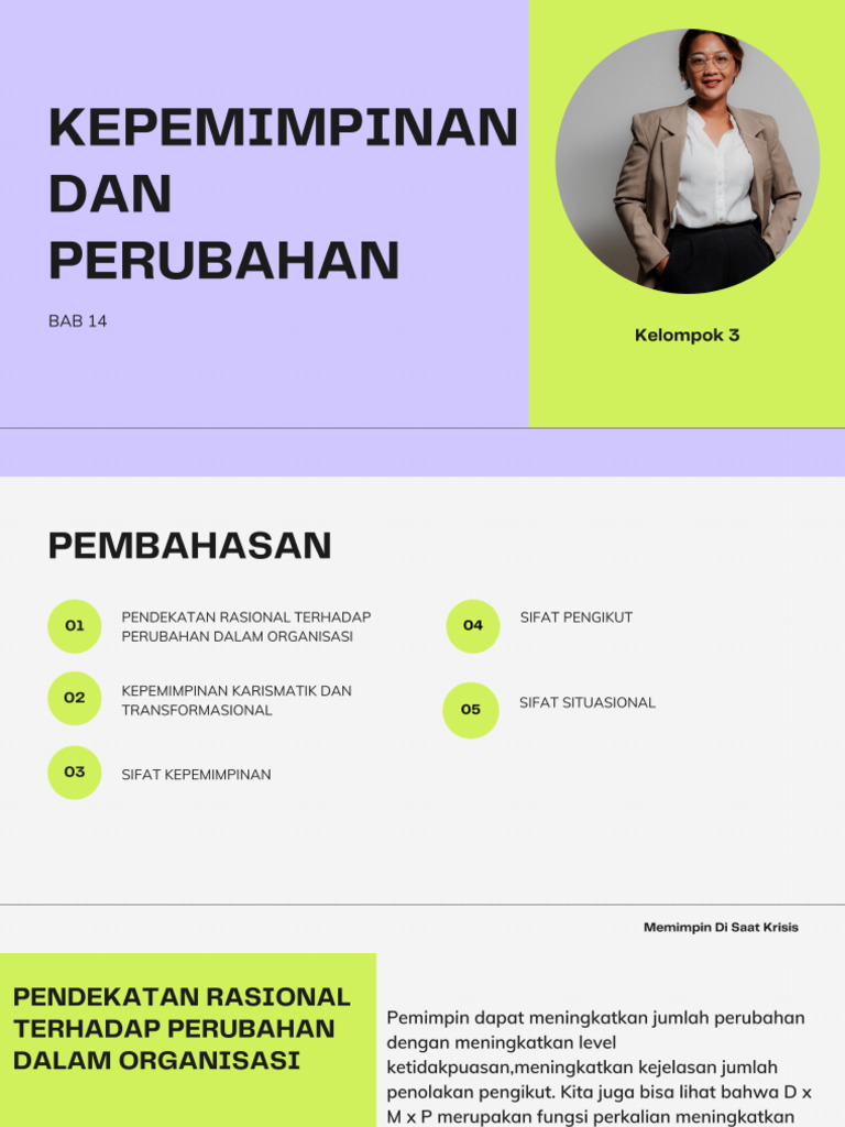 Kepemimpinan Dan Perubahan | PDF