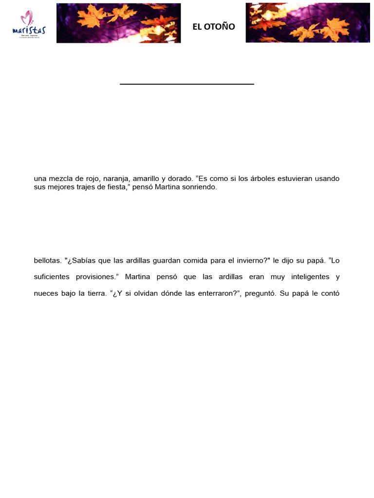 Otoño mágico: Martina y su aventura | PDF | Otoño