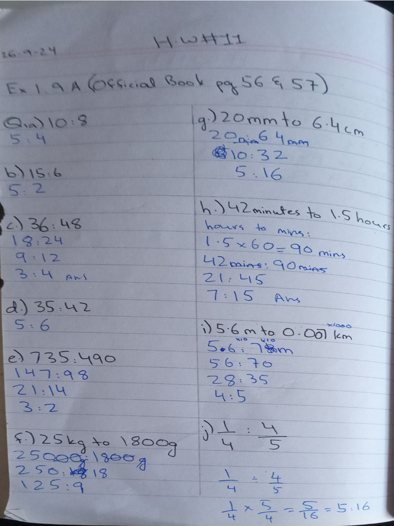 Maths H.W 11 | PDF
