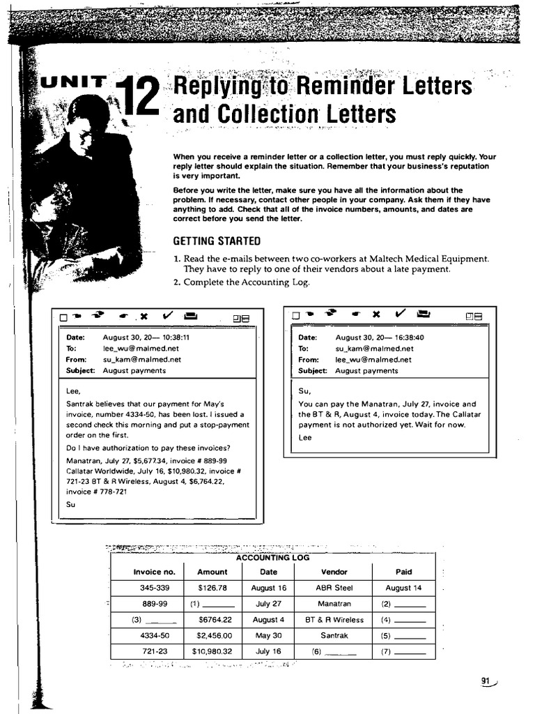 Business Correspondence Unit 12 | PDF