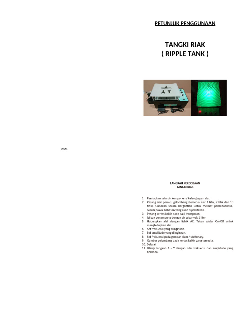 Tangki Riak 2024 | PDF