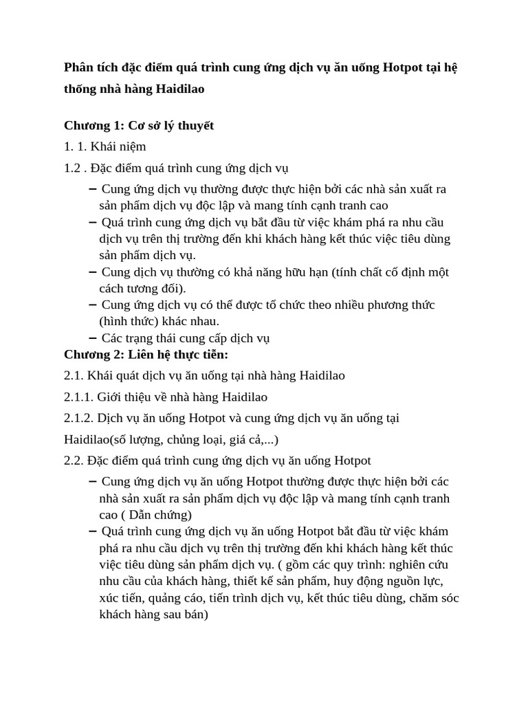 Đề Cương QTDV | PDF