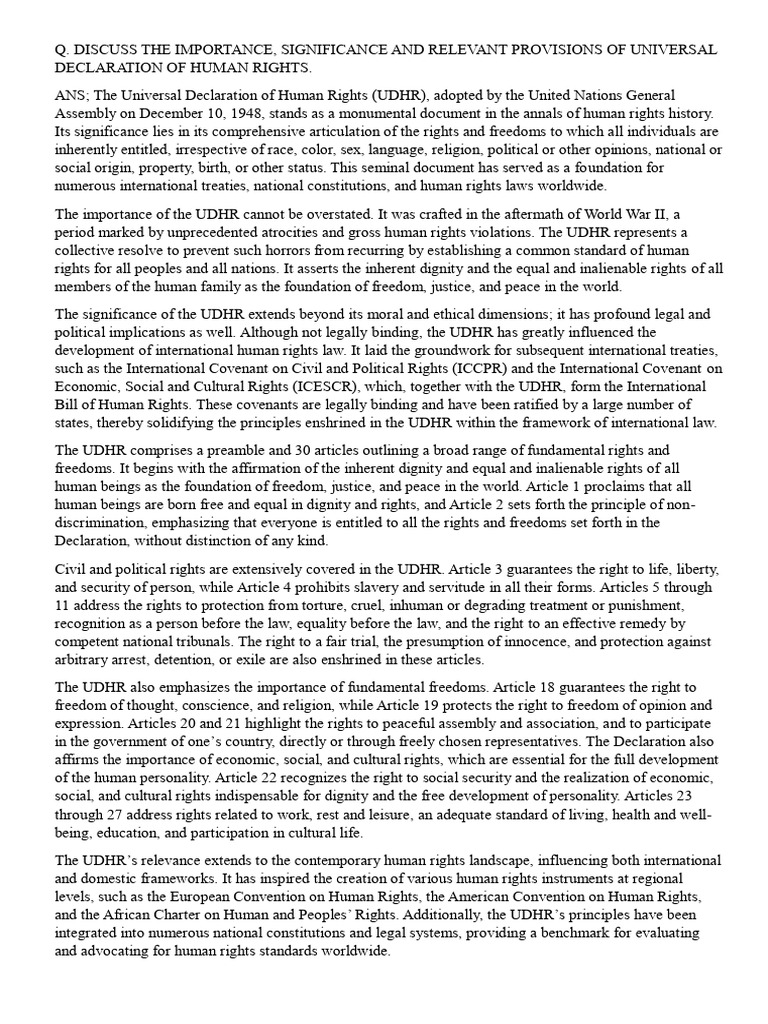 Human Rights Semester Part II | PDF | Human Rights | Convention On The ...
