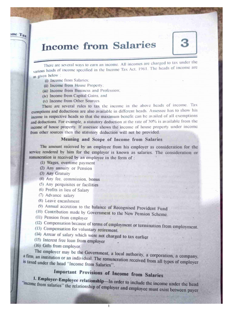 Income From Salaries | PDF