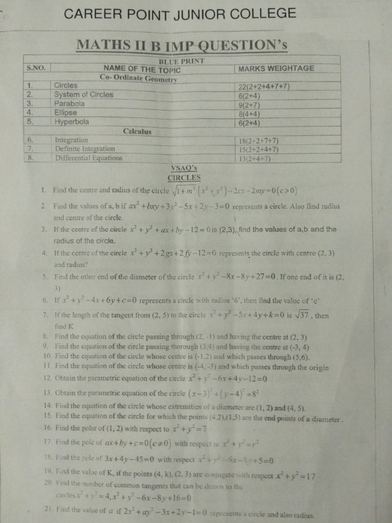 2B Important Question | PDF