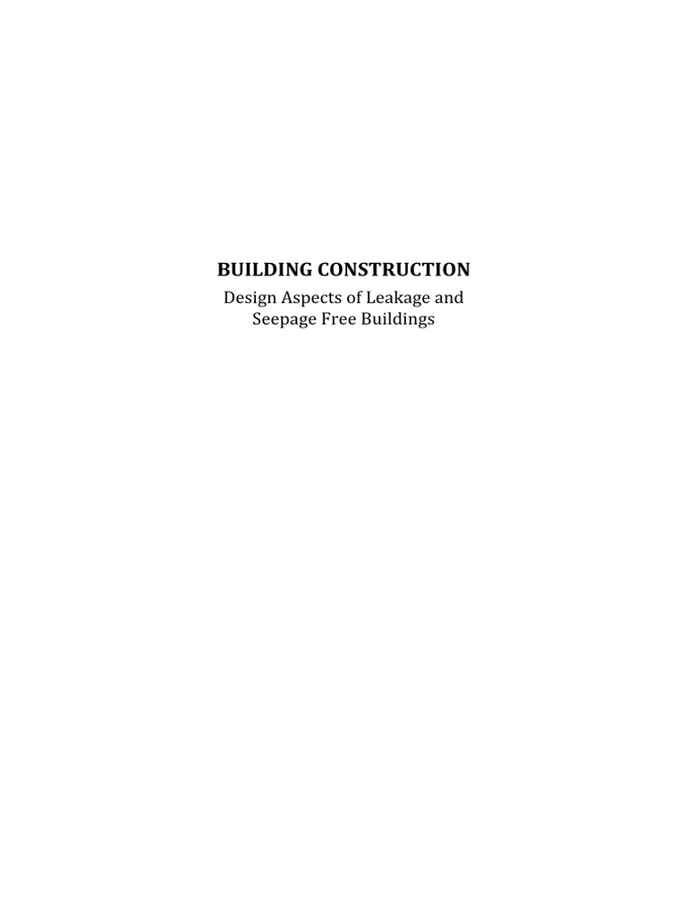 Krishna Kant - Building Construction, 1St Edn-McGraw-Hill Professional ...
