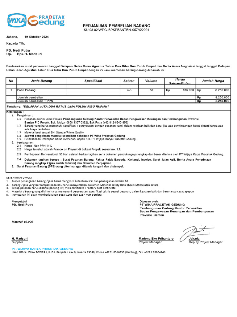 SPB 057. PD. Nedi Putra | PDF