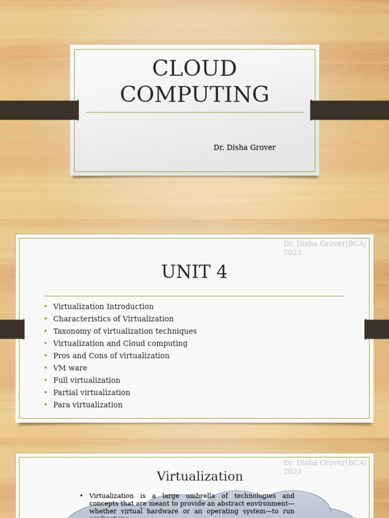 CC Unit 4 | PDF | Virtualization | Cloud Computing