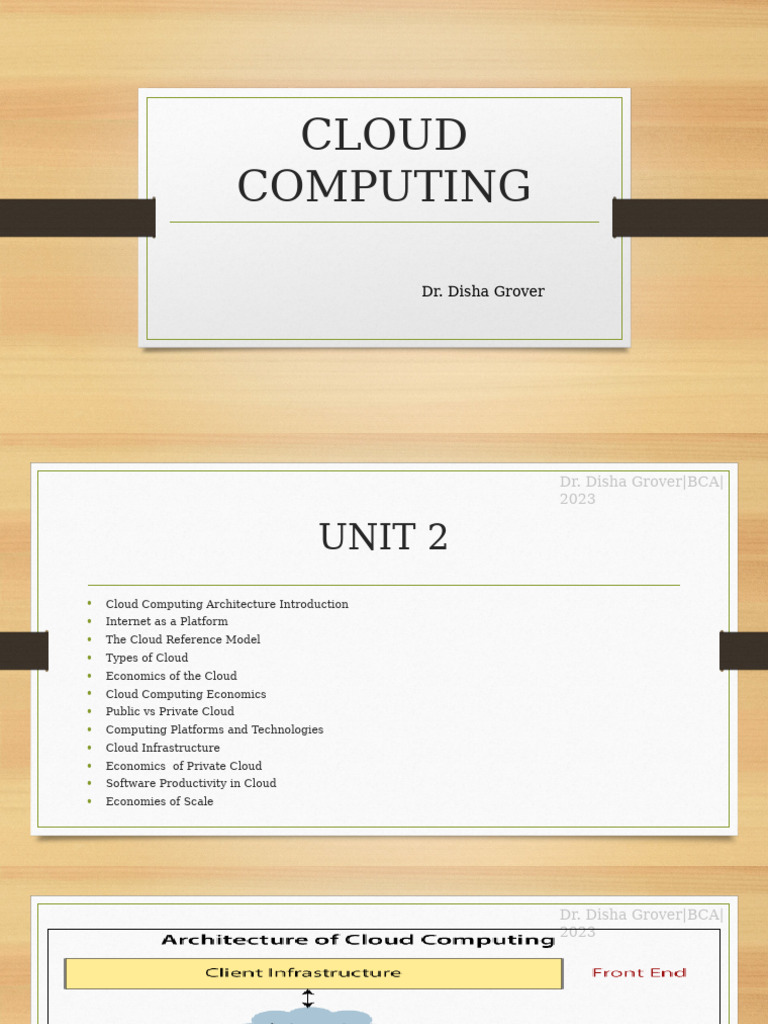 CC Unit 2 | PDF | Cloud Computing | Software As A Service