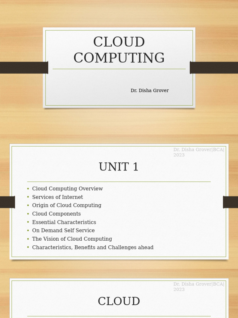 CC Unit 1 | PDF | Cloud Computing | Internet