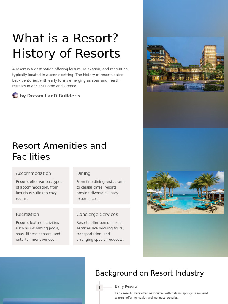 What Is A Resort History of Resorts | PDF | Resort | Tourism
