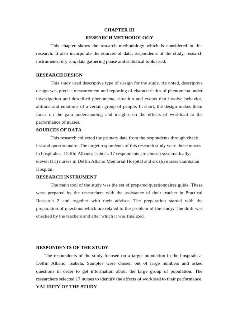 Chapter Iii ( Mik & Angela) | PDF | Questionnaire | Methodology