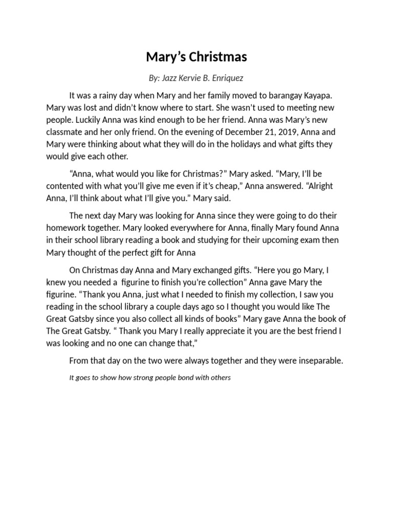 Mary's Christmas | PDF