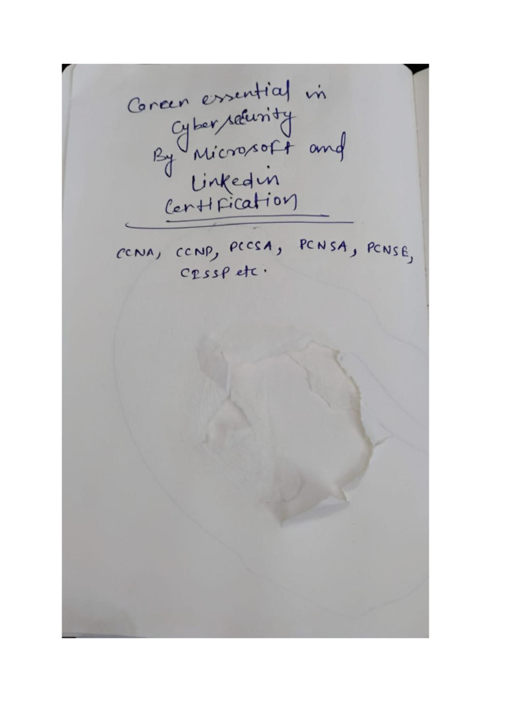 Eseential Cybersecurity Handwrittent Notes | PDF