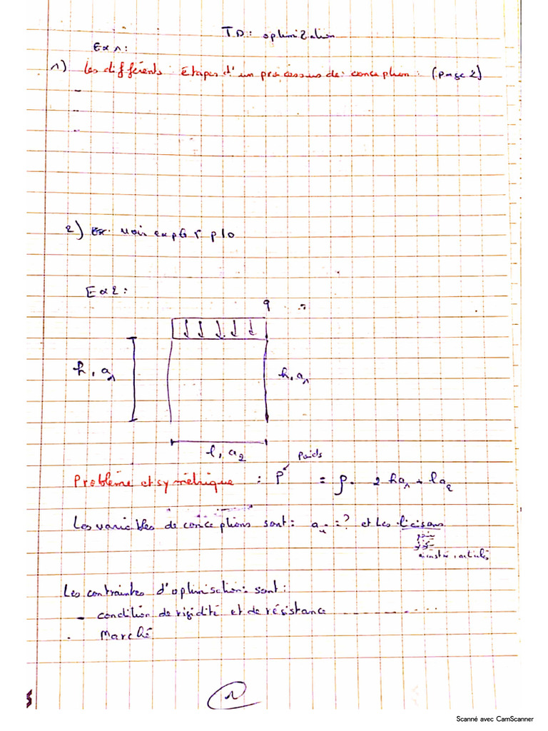 TD Optimisation | PDF