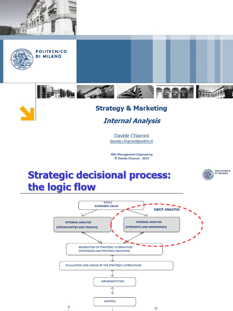 L 3 - Internal Analysis + Roadmapping-1 | PDF | Swot Analysis | Competitive Advantage