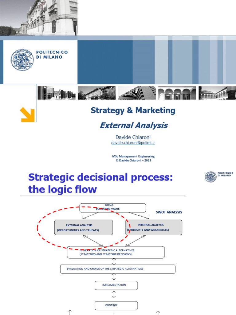 External Analysis in Management Engineering | PDF | Supply Chain ...