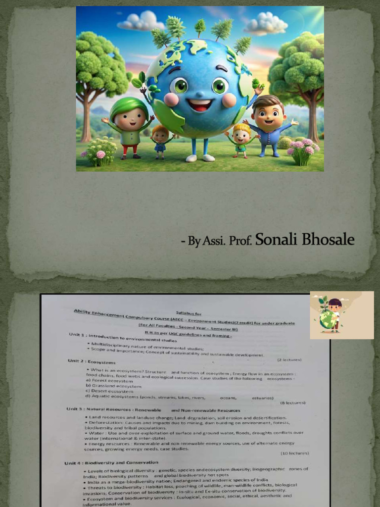 AECC - Environmental Studies. Sem III | PDF | Estuary | Biodiversity