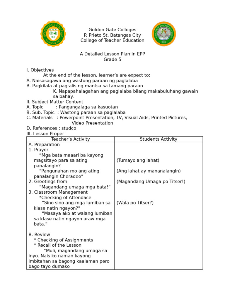 Teaching Profession Lesson Plan | PDF