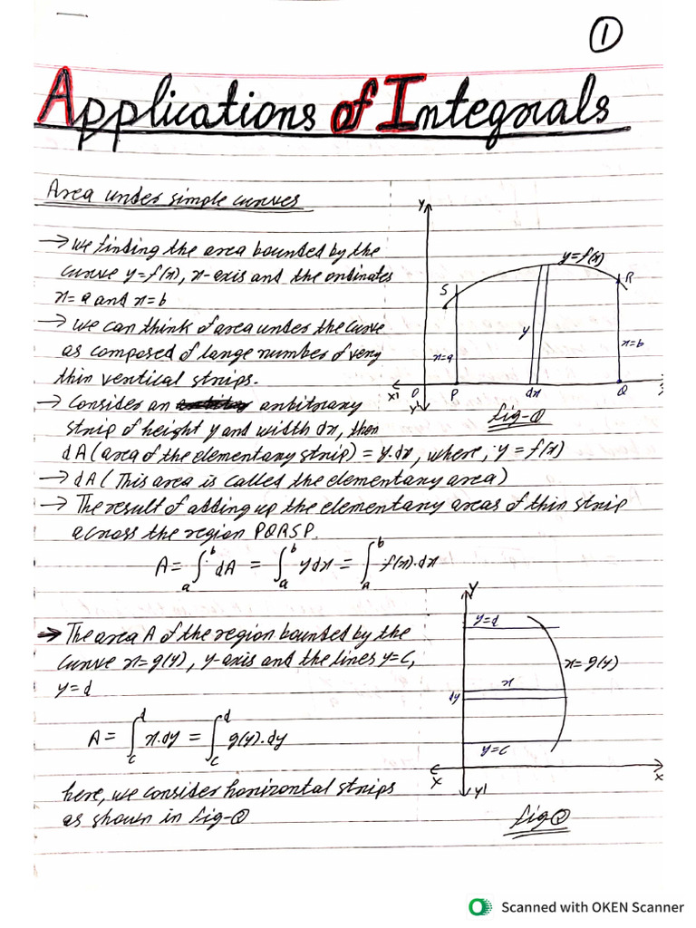 Application of Integrals | PDF