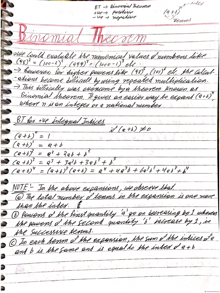 Binomial Theorem | PDF